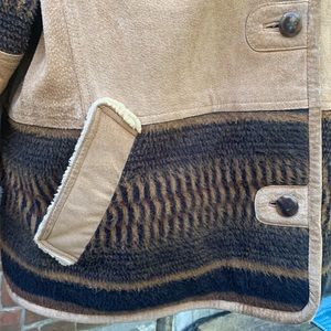Novelti | Jackets & Coats | Vintage Suede Shearling Style Sherpa Lining ...